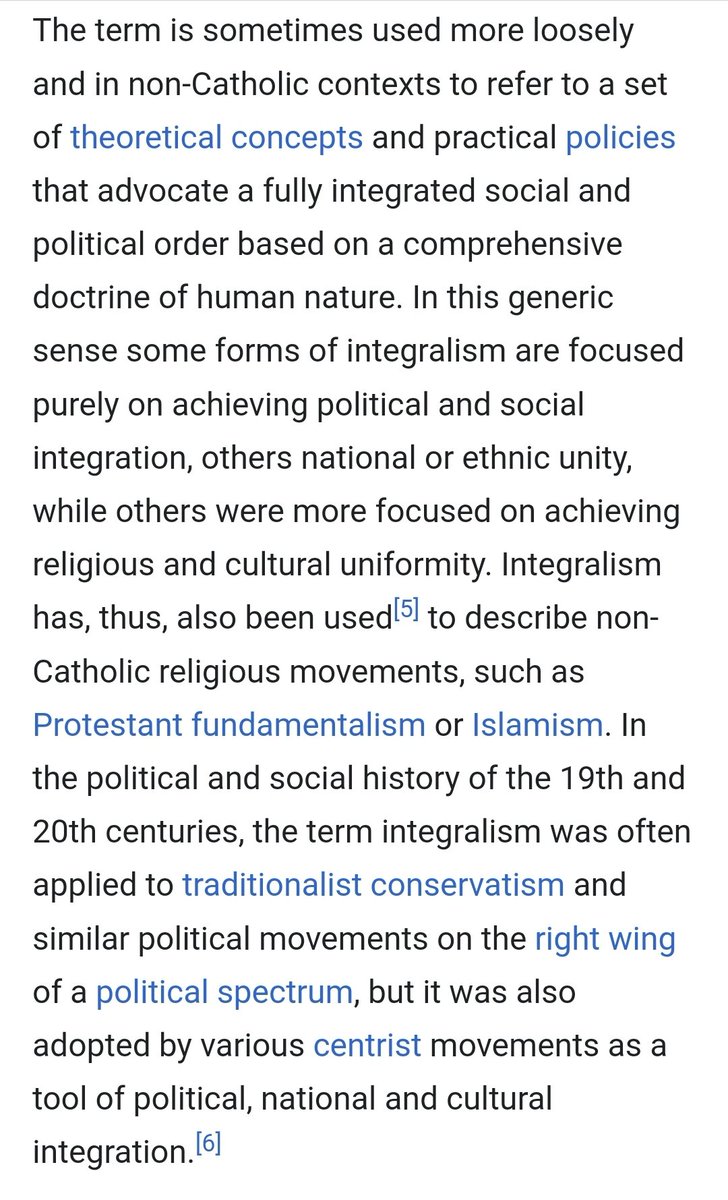 Nope, it's ecumenical Integralism, just like Woke but with a different ...