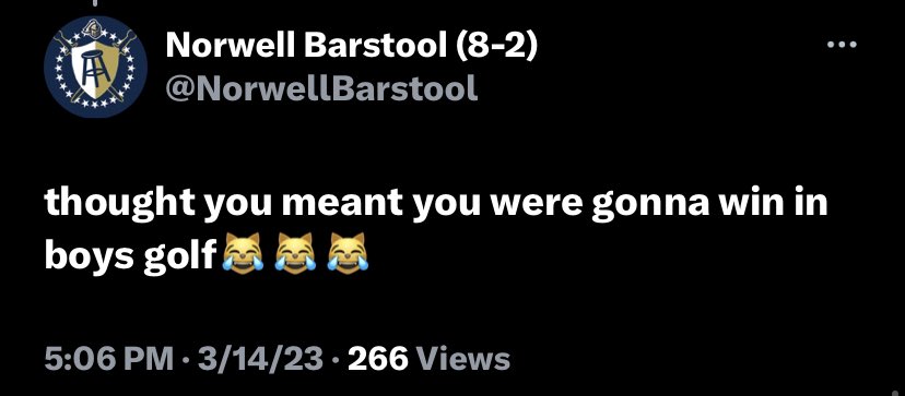 Barstool Leo on Twitter: "lol @NorwellBarstool https://t.co/w3BP9rrAgs" / Twitter