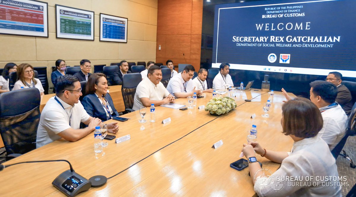 Bureau of Customs PH on Twitter: "LOOK: Sec. Gatchalian of DSWD & Comm. Rubio of BOC met to ...