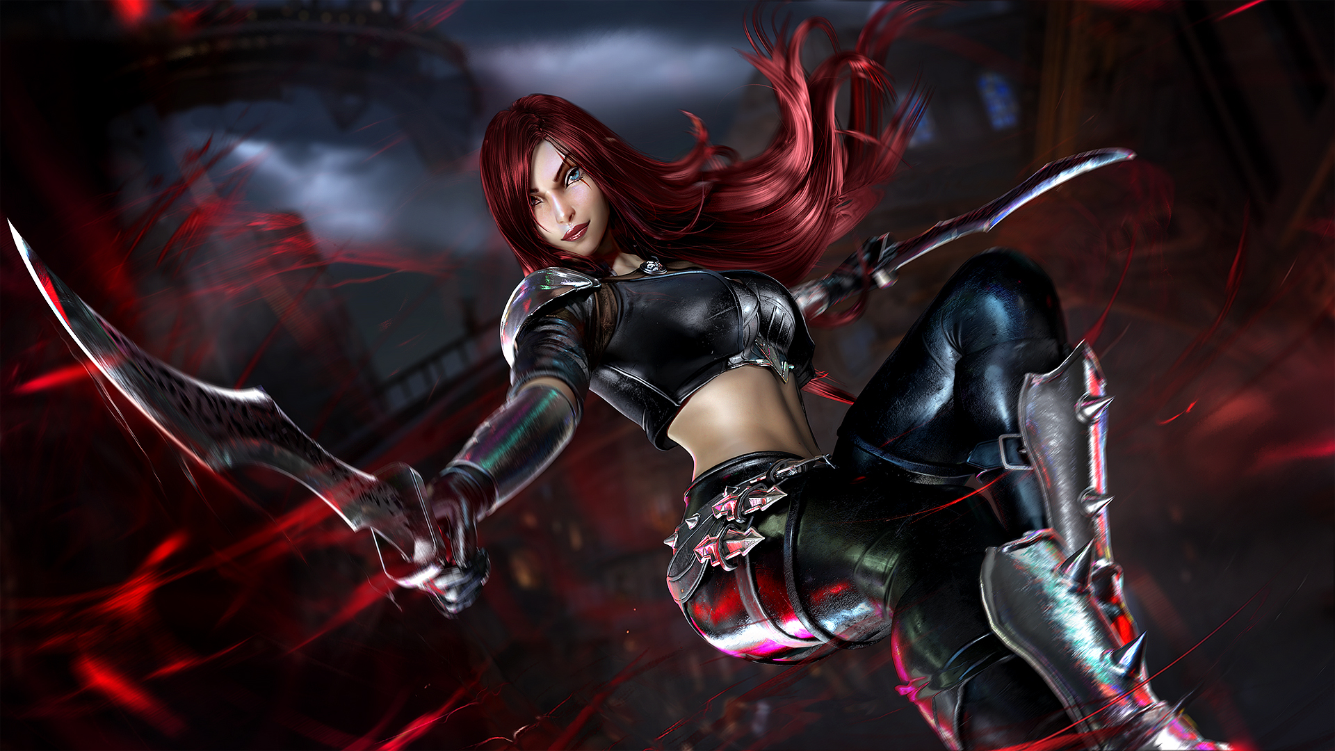 Katarina Fan Art 1920x1080 Wallpaper