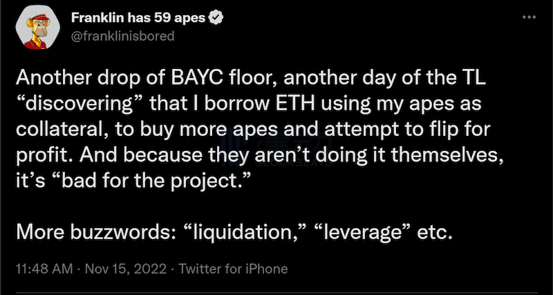 BAYC 巨鲸 @franklinisbored 推特注销，一代传奇暂时落幕。 A 🧵 领略 Franklin 的前世今生 ⬇️ ...