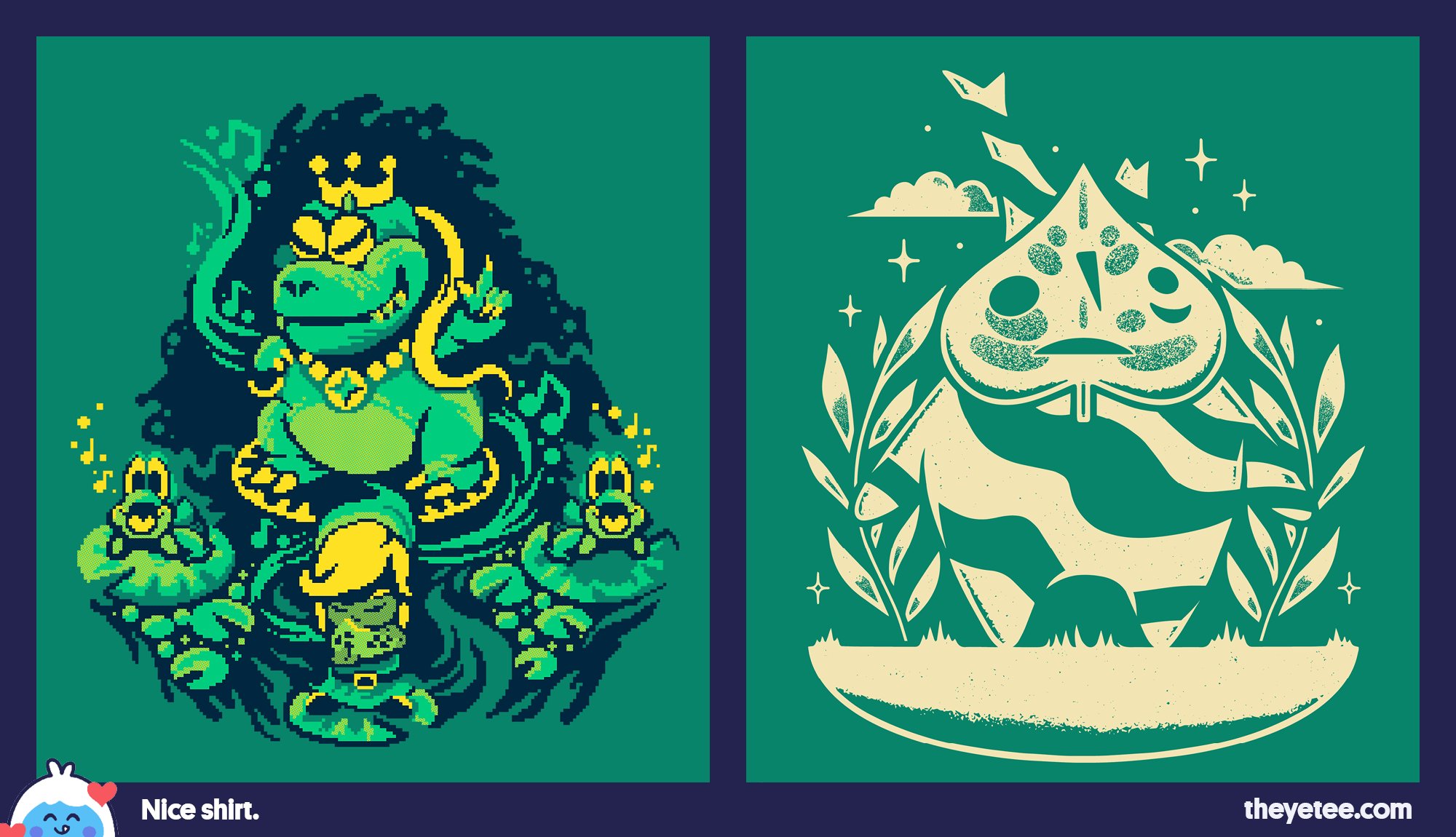 The Yetee 🌈 on Twitter: "NEW! We’ve got Amphibious Aria designed by @astrawitch and Spirited ...