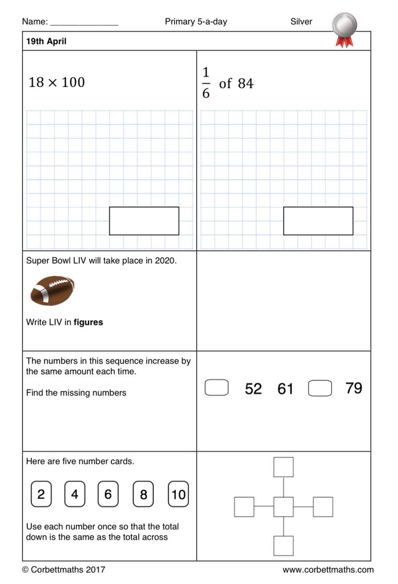 Corbettmaths On Twitter Primary 5 a day With 4 Levels Of Difficulty corbettmaths-on-twitter-primary-5-a-day-with-4-levels-of-difficulty