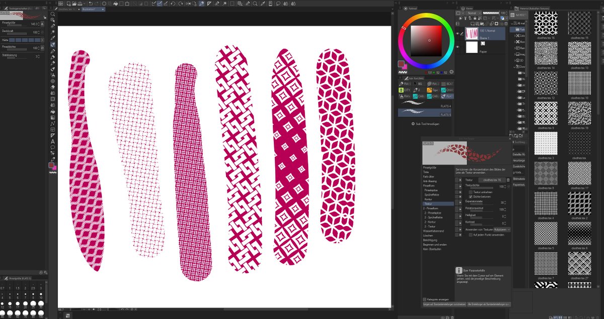 💉- RAIKAIRAN -💉Artist - 👁️👅👁️ on Twitter: "I know how to build textured brushes in Clip Studio ...