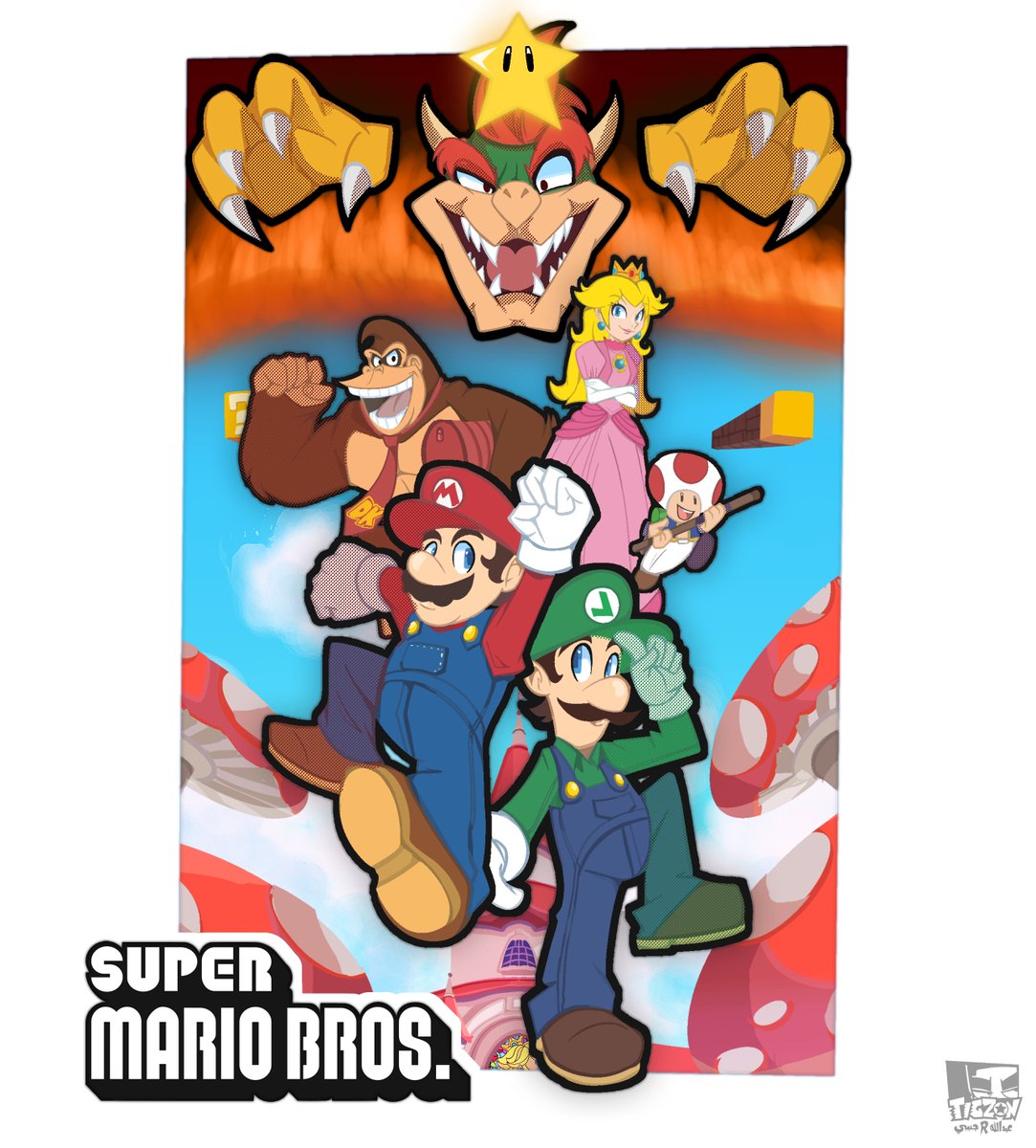 Super Mario Game Drawings