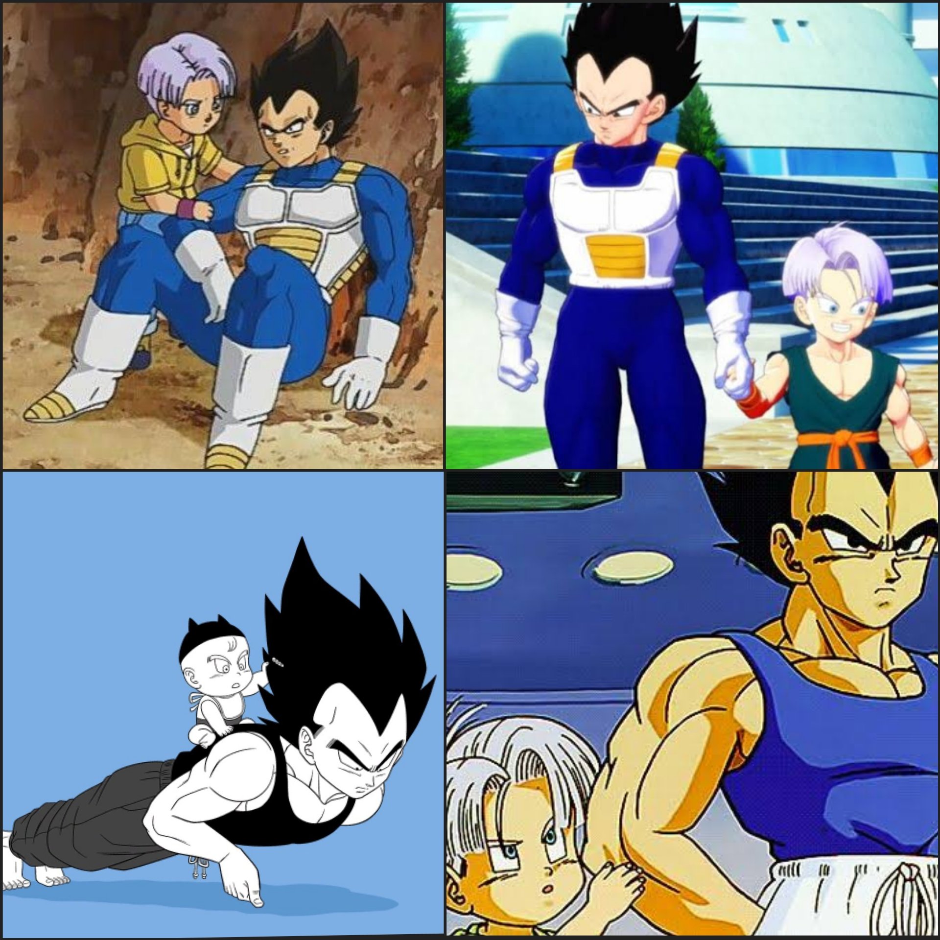 Vegeta And Kid Trunks