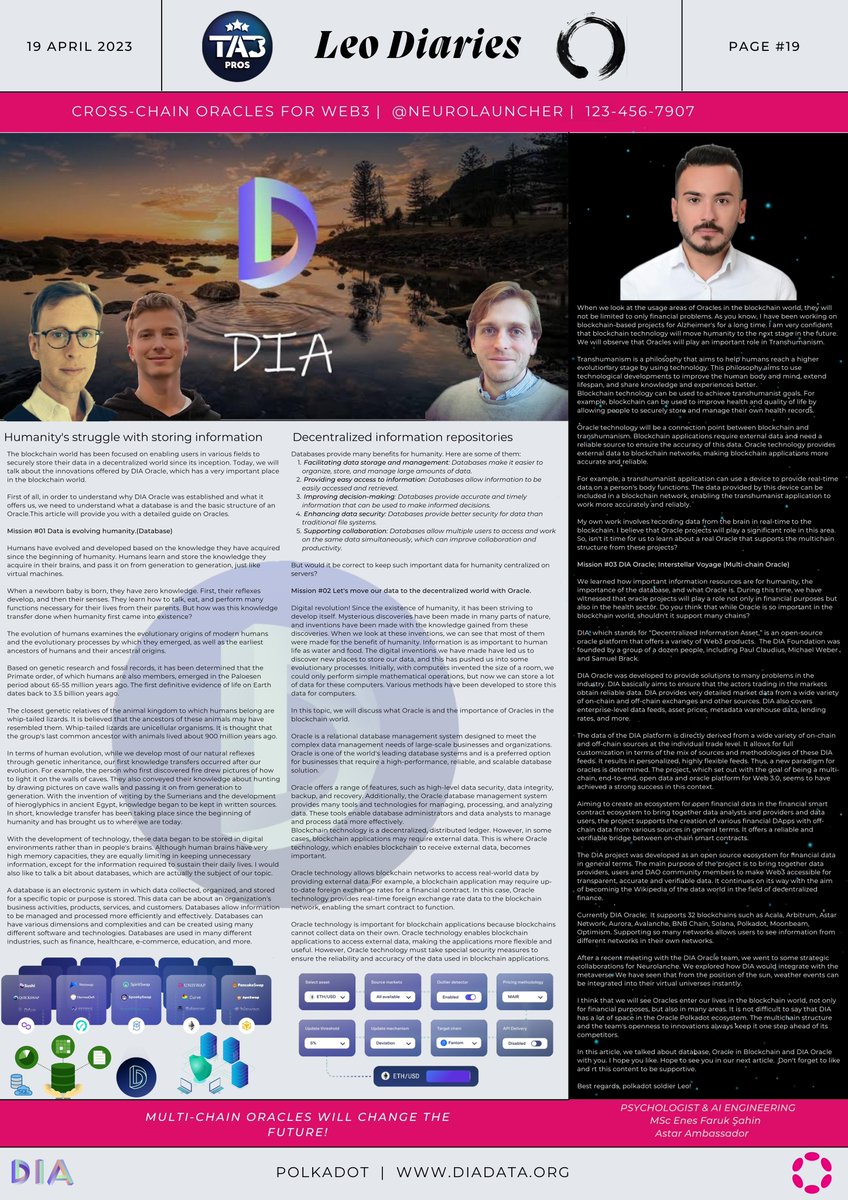 Leo on Twitter: "RT @DIAdata_org: Thank you @neurolauncher for emphasizing the significance of ...