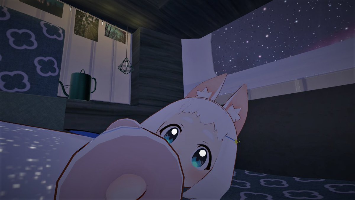 HARU_VT on Twitter: "#VRChat 星浴びる湖 starry lake By うみねここ キャンピングカーでゴロゴロ 明日もよろしくお願いします おやすみなさい💤"