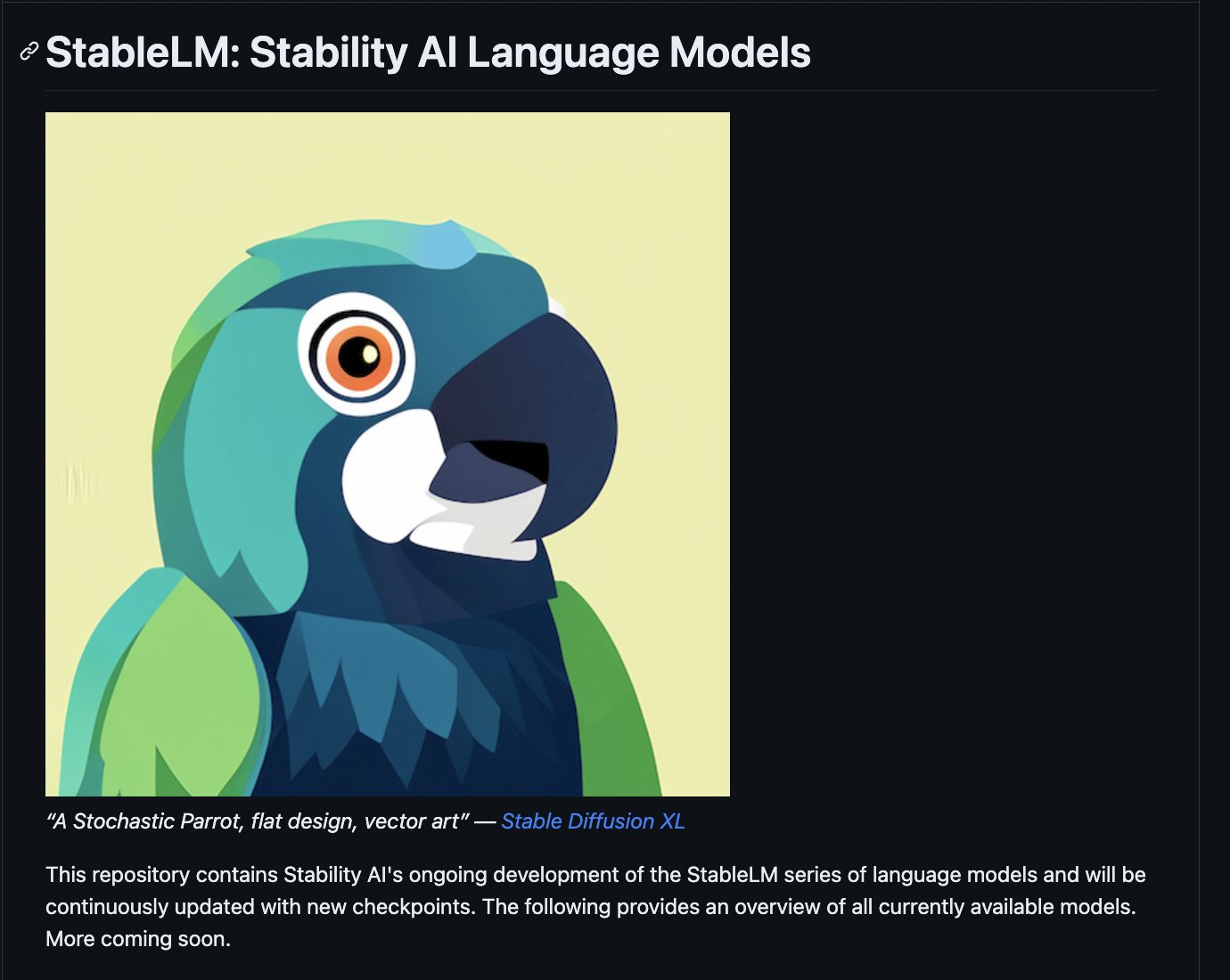 AK on Twitter: "StableLM: Stability AI Language Models News 🚨 Released initial set of StableLM ...