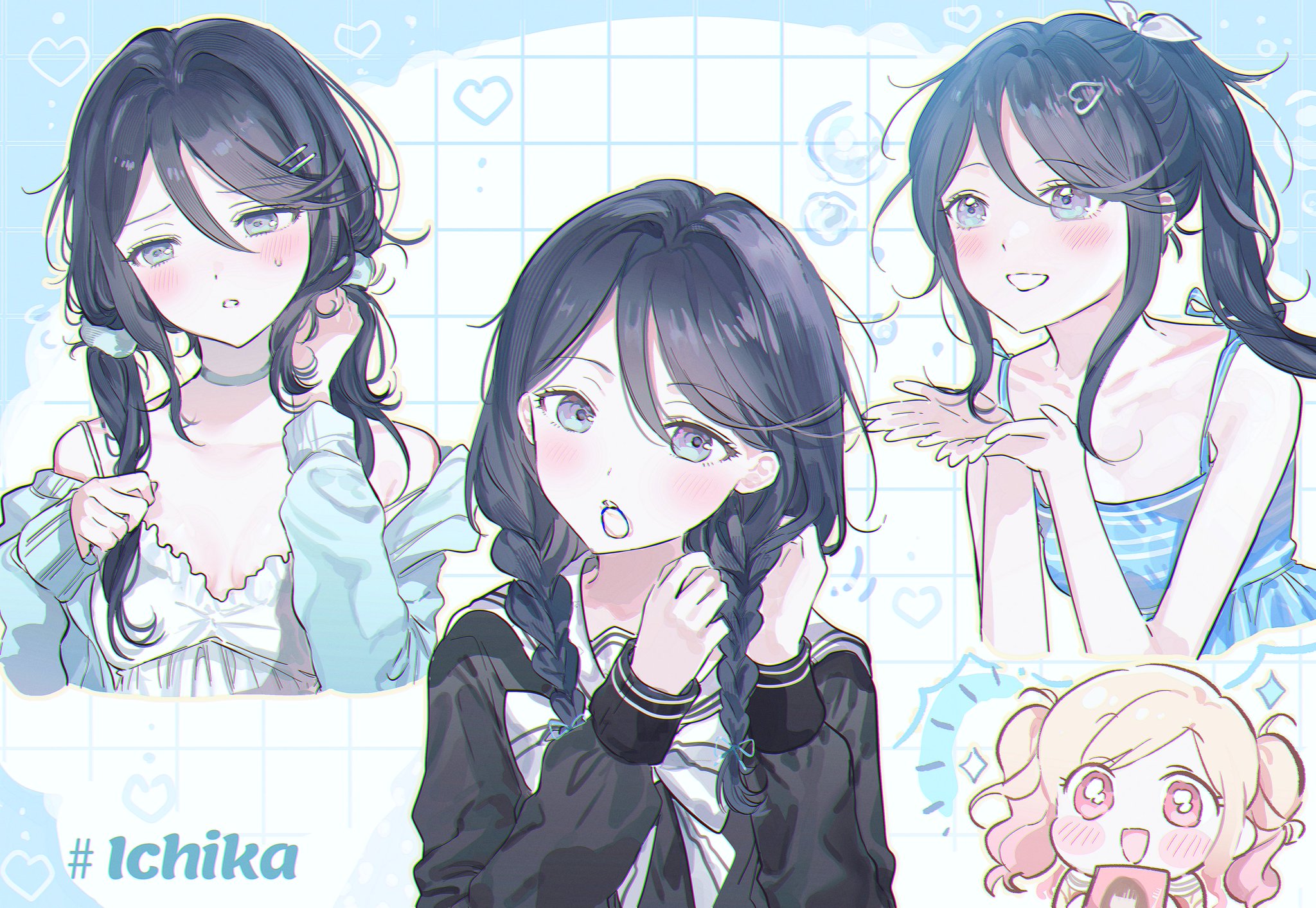 🎀₀² on Twitter: "#prsk_FA 髪型 💙 https://t.co/QdZMddyeTS" / Twitter
