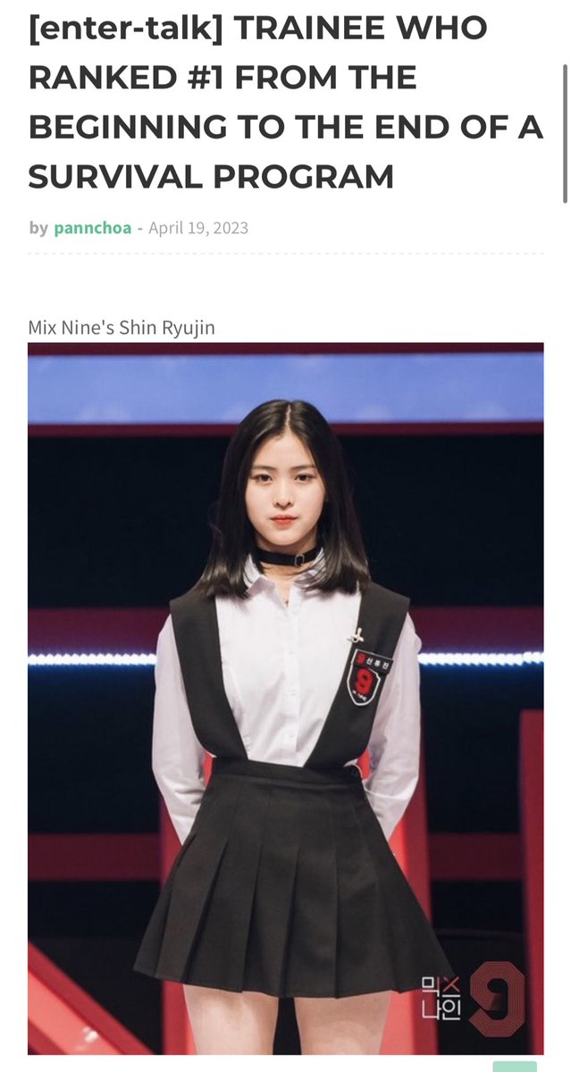 notpannchoa on Twitter: "[ notpannchoa ] Knets reminisce about Ryujin's popularity on Mix Nine"