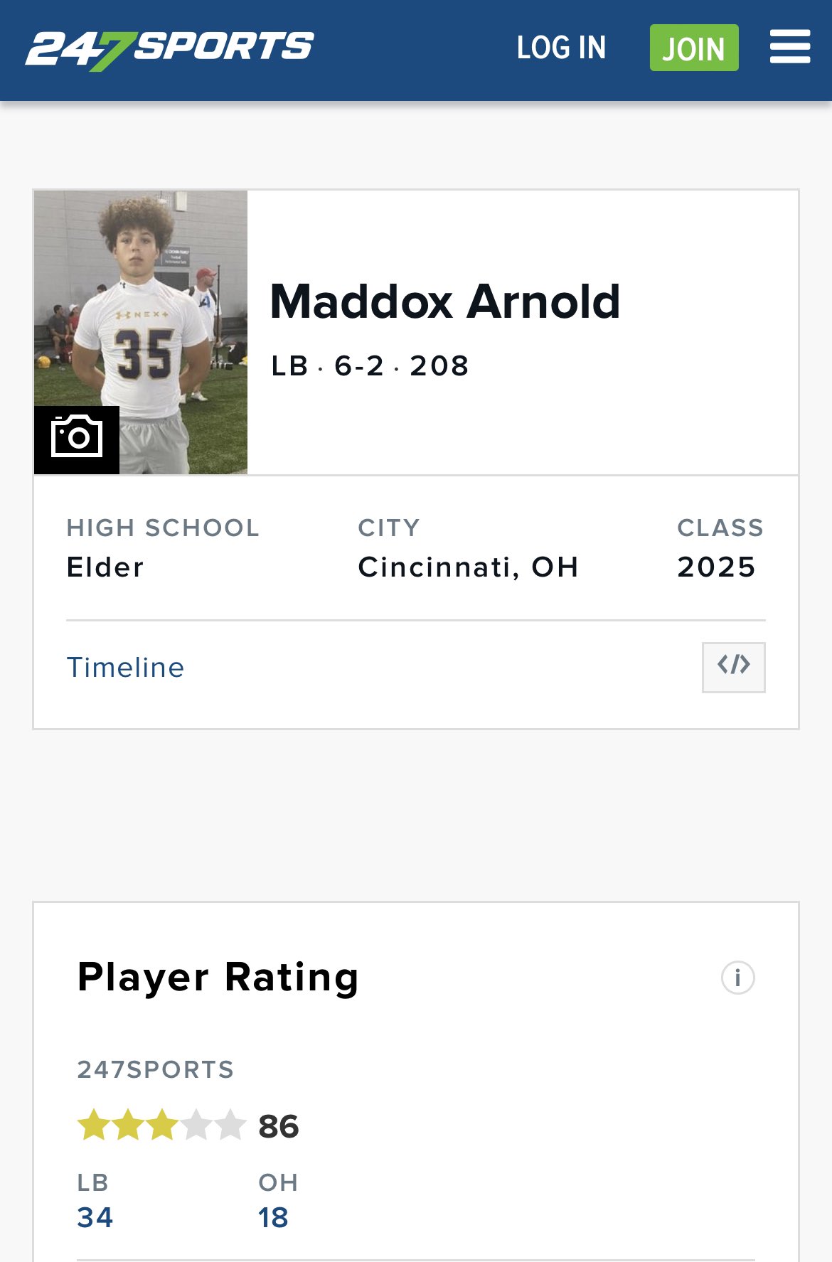 | Maddox Arnold | 3 ⭐️ on Twitter: "Grateful to be ranked a 3⭐️ on @247Sports! #34 LB IN 🇺🇸 C/O ...