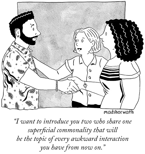 Introducing Someone Cartoon