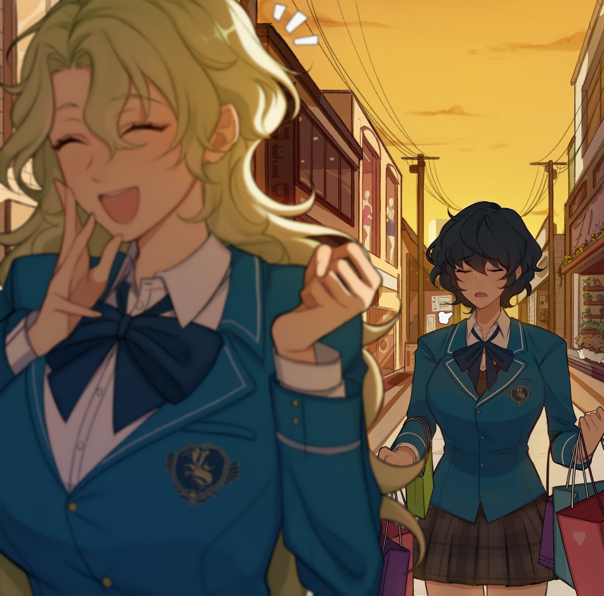 木莓小公主 on Twitter: "RT @Lummy_Yummy: 2nd year hiyori and tsumugi~ ※ 女体化"