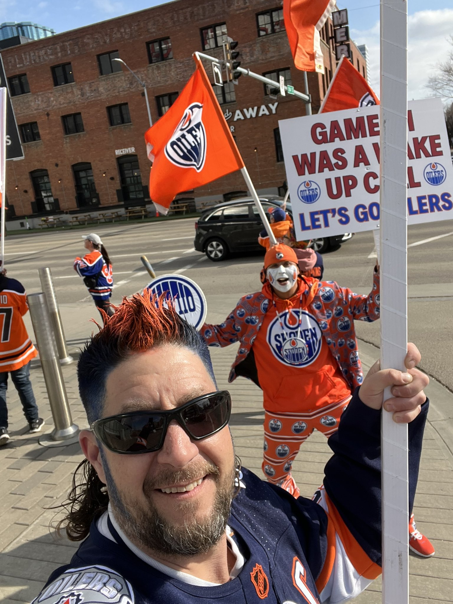 #McMullet on Twitter: "#mcmullet and superfan magoo pumping up the streets before game 2 # ...