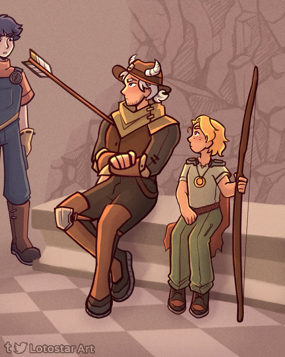 🌸Lotostar⭐ on Twitter: "Logan was teaching Andy how to shoot a bow [ #MyTimeatSandrock #MTAS ...