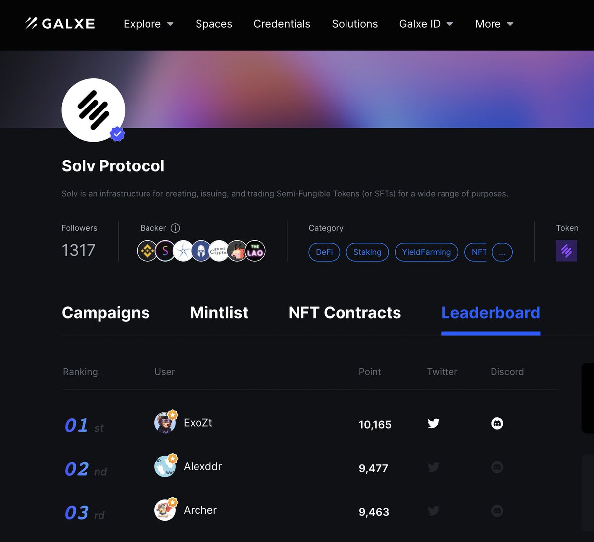 Solv Protocol on Twitter: "🎉Attention #Solv Seahorse SBT holders! Your points rewards are in ...