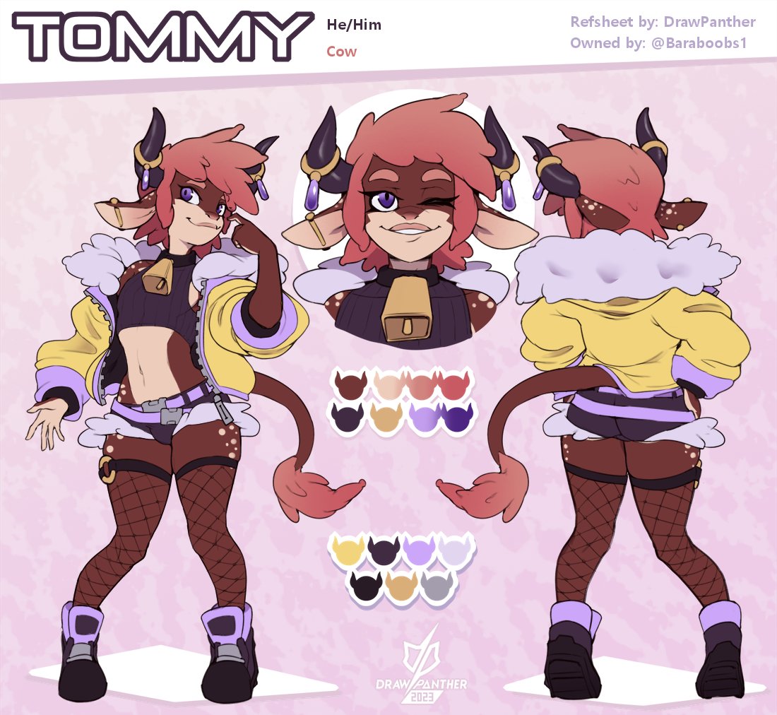 PΔNTHY - C0MMS OPEN! on Twitter: "A refsheet made for @baraboobs1, featuring their OC Tommy! =D ...