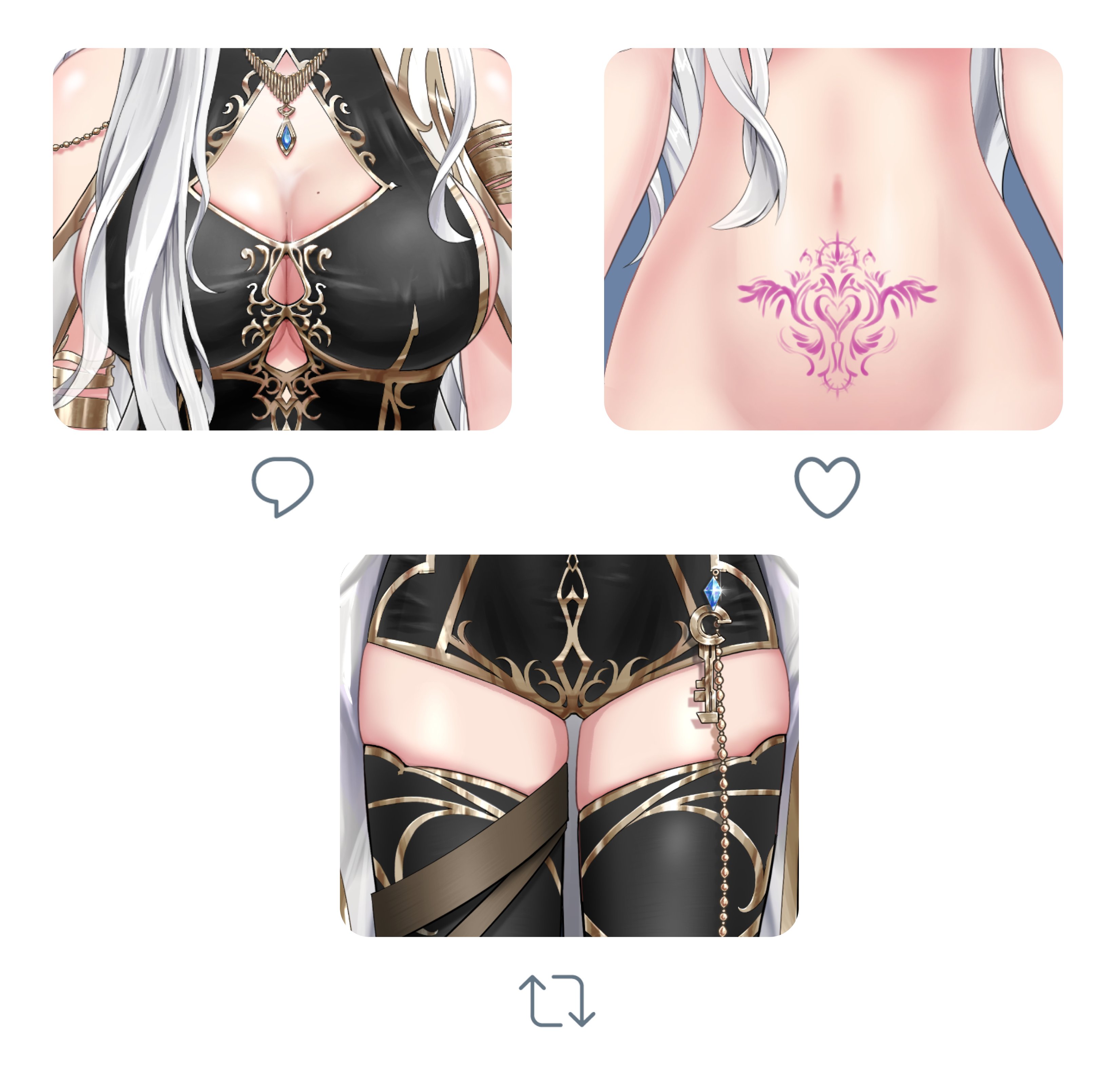 emi エミ ⌛️🦊 artist vtuber on Twitter: "are you a booba tummy or thigh person? https://t.co ...