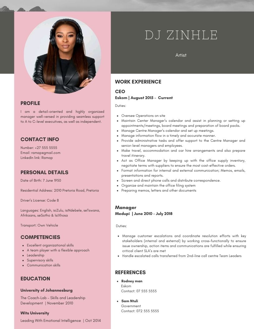 TJs Revamp Team on Twitter: "Revamp your CV to attract recruiters Only R50 for the unemployed ...