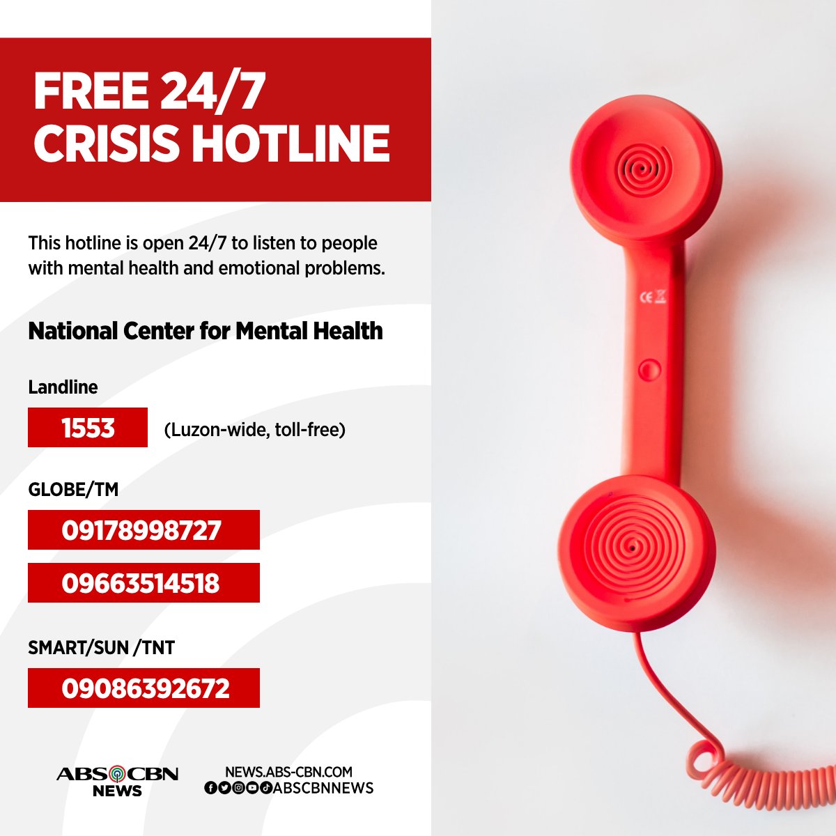 ABS-CBN News Channel on Twitter: "HELP IS HERE From difficult emotions like stress and ...