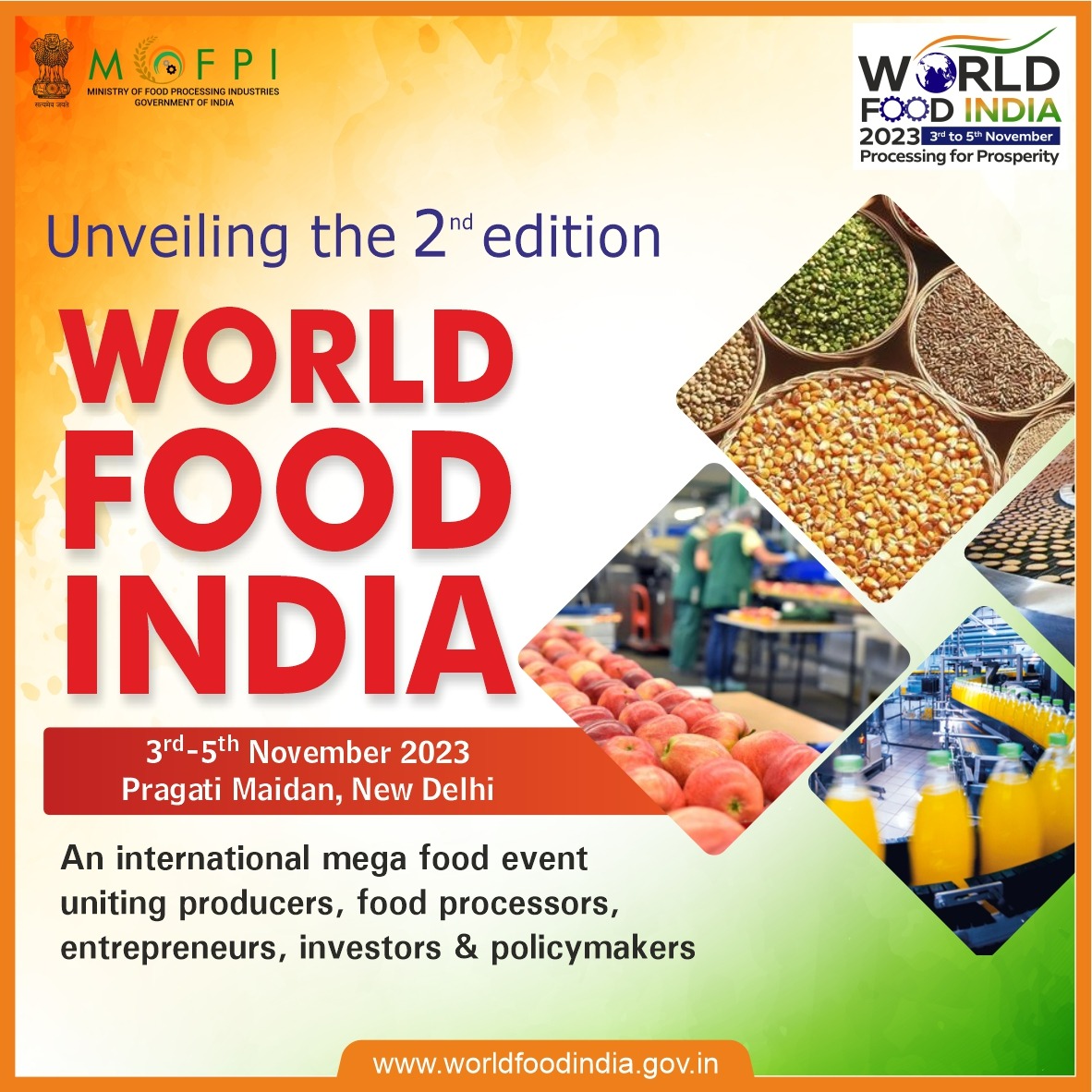 World Food India on Twitter: "The much-awaited second edition of World Food India (WFI) comes ...