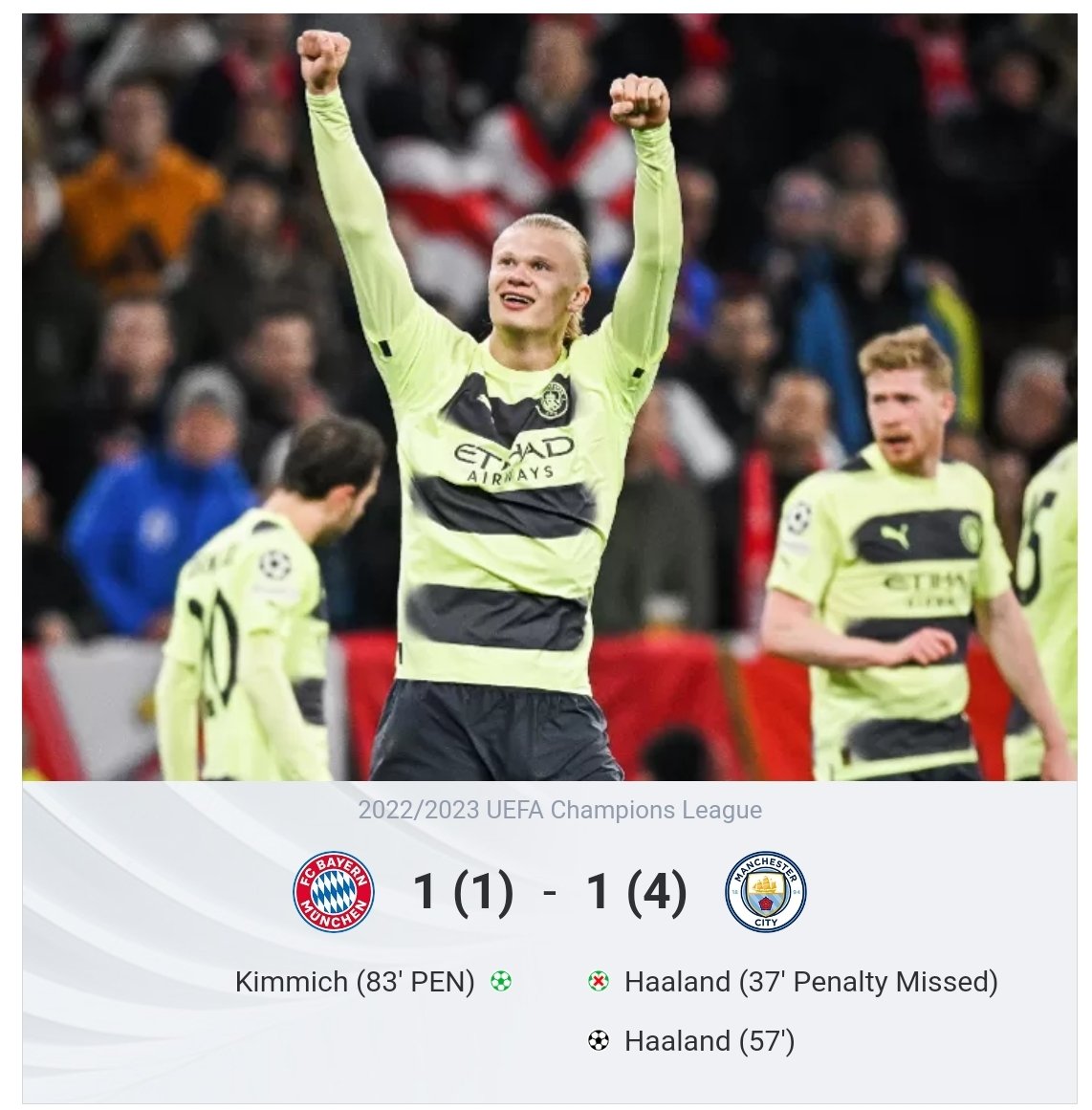 Top Scorers Football Show on Twitter: "Bayern 1-1 Man City (Agg 1-4): City to face Madrid in UCL ...