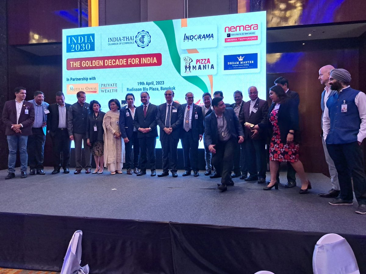 India In Thailand On Twitter Ambassador Nagesh Singh Co Chaired The
