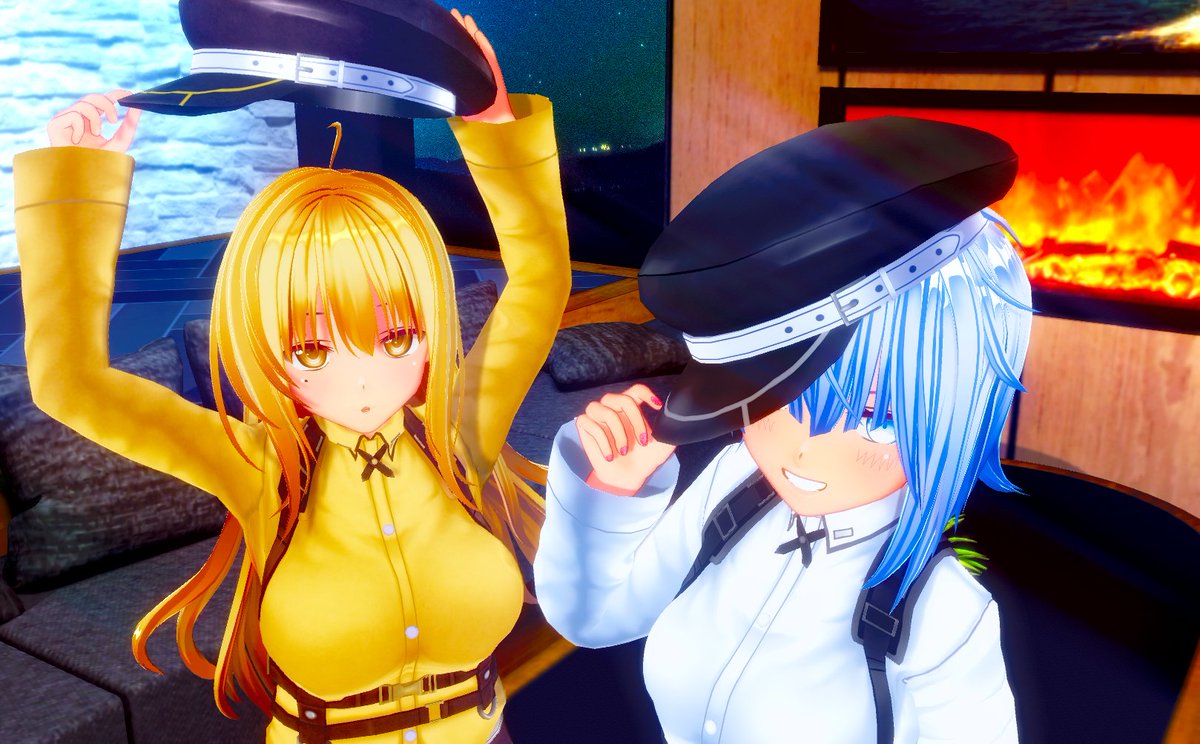 ゆっけ@COM3D2 on Twitter: "健全なヒロインの私服 おそろい！ #COM3D2 #カスタムオーダーメイド3D"