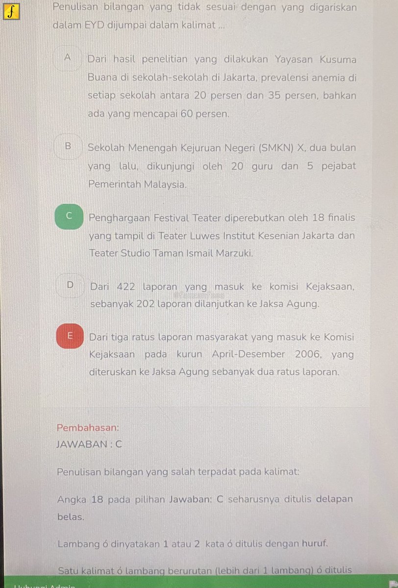 fauzanfess on Twitter: "PBM! 18 kan dua kata, kenapa malah ditulis huruf?? 300 sama 200 yang dua ...
