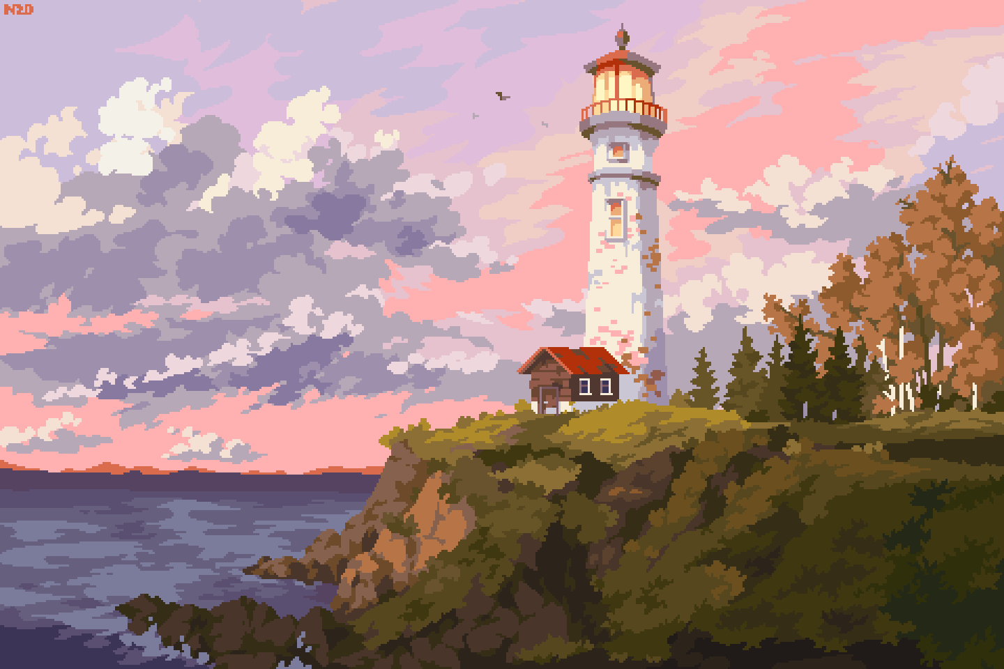 Norma2D on Twitter: "Lighthouse #pixelart #ドット絵 https://t.co/fzYJWtU3hD" / Twitter