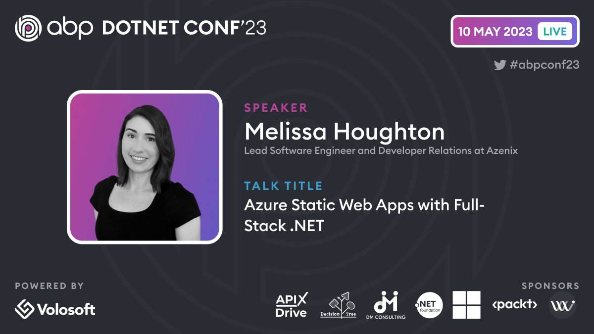 ABP.IO on Twitter: "🎙️ Build Full-Stack .NET apps with ease! Join our #ABPConference speaker 🌸 ...