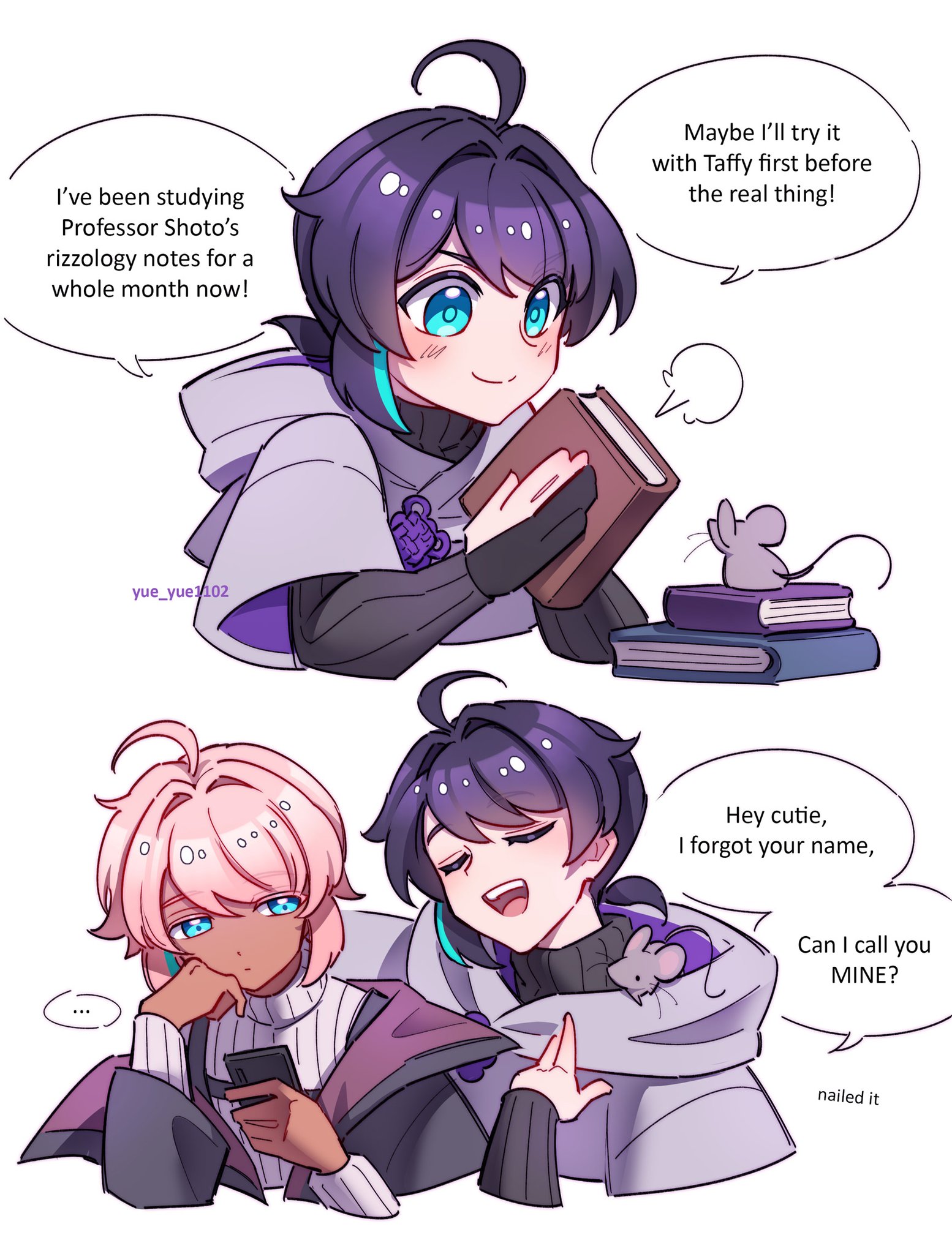 Qing 💭 on Twitter: "I love my ocs ☺️ (they love each other too? 😳) https://t.co/y4xZlPqae4 ...