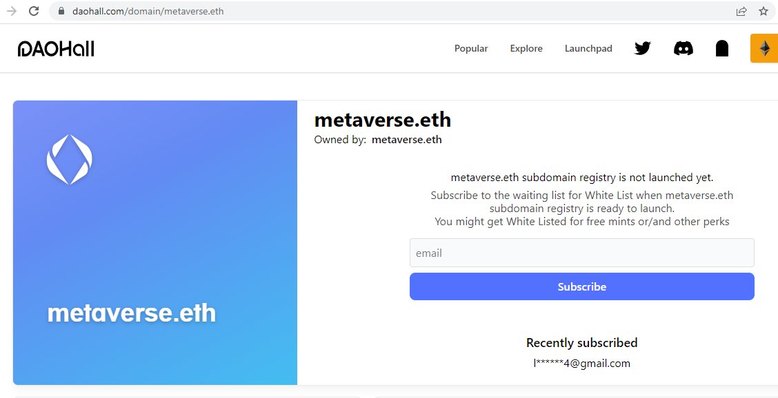 DAOhall.ETH - Make ENS Great Again #MEGA on Twitter: "Want to own the ...