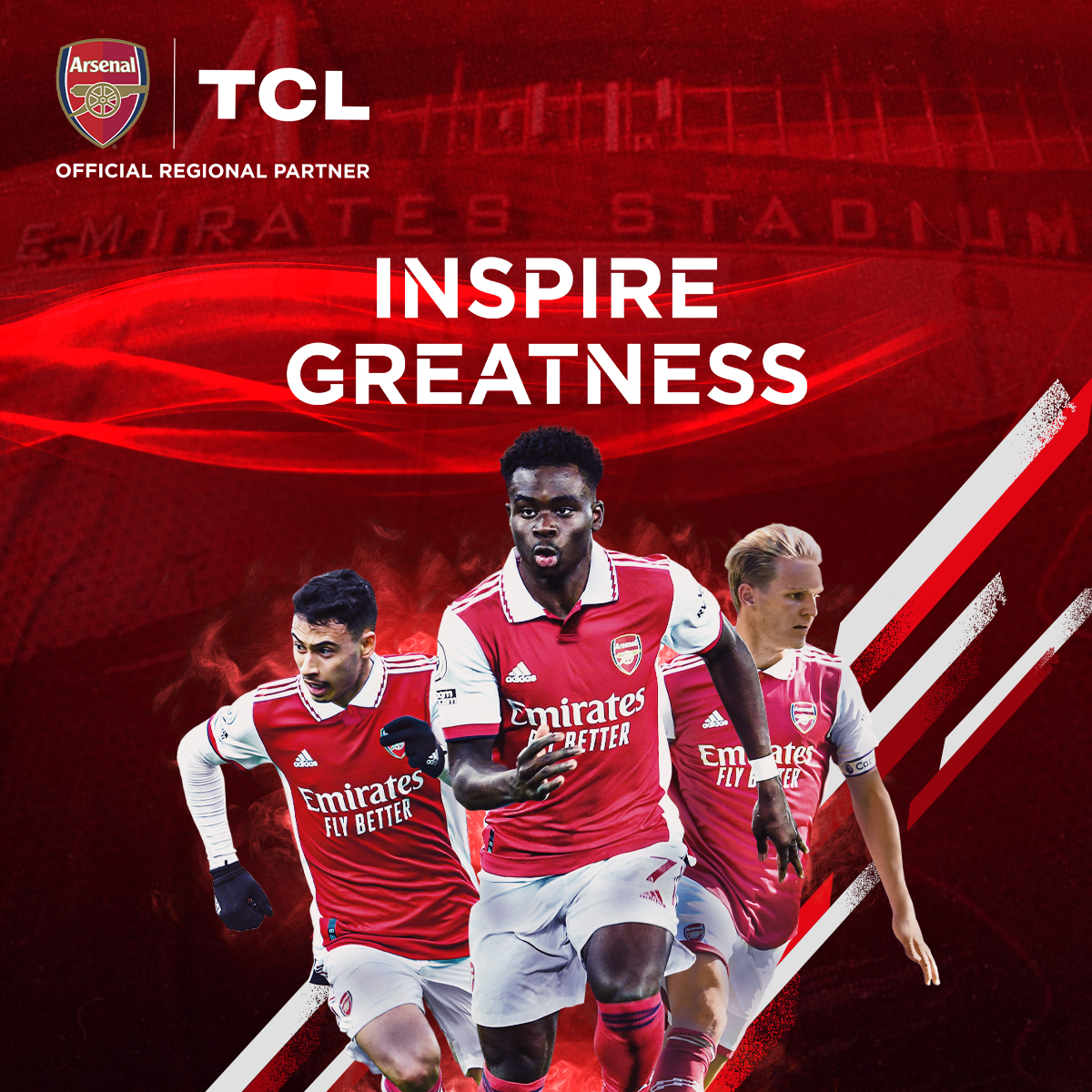 TCL Electronics on Twitter: "Gunners! We are thrilled to be the official regional partner of ...