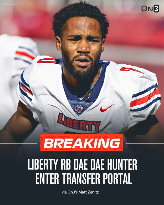 On3 on Twitter: "Liberty RB Dae Dae Hunter has entered the NCAA Transfer Portal, per @mzenitz ...