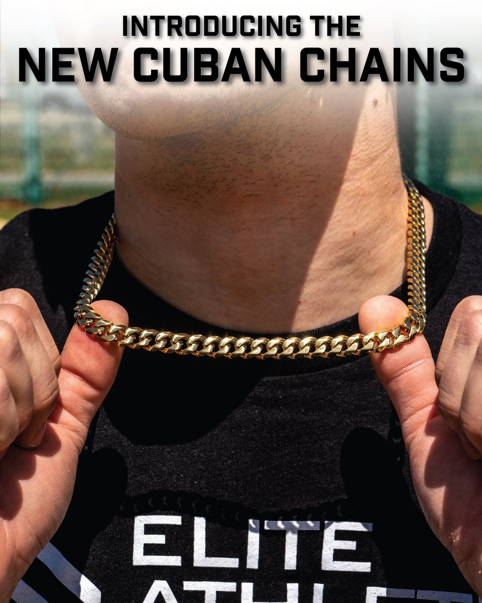 Elite Athletic Gear on Twitter: "Introducing our brand new Cuban Chains! 🥶🔥Head over to http ...