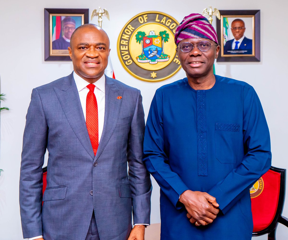Babajide Sanwo-Olu on Twitter: "Today, I received at the Lagos House in Marina, the Group ...