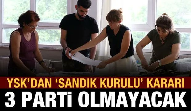 Haber 7 on Twitter: "YSK'dan "sandık kurulları" kararı: 3 parti temsilci gönderemeyecek https ...