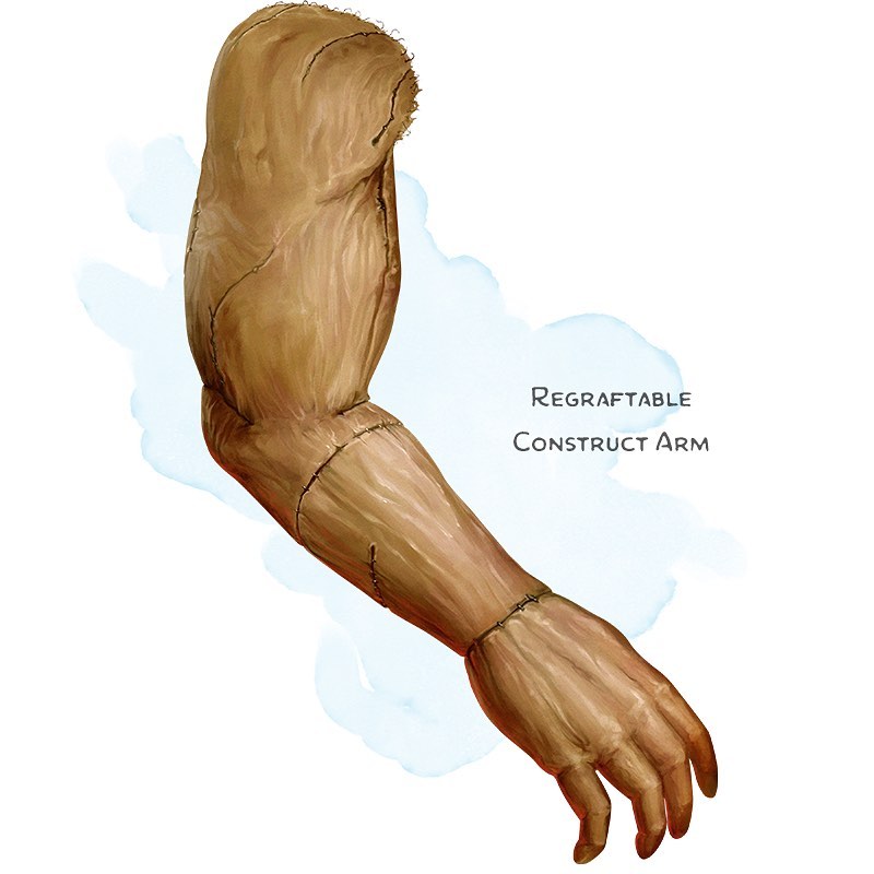 The Griffon's Saddlebag on Twitter: "💎 𝗡𝗲𝘄 𝗶𝘁𝗲𝗺! Regraftable Construct Arm Wondrous item, very ...