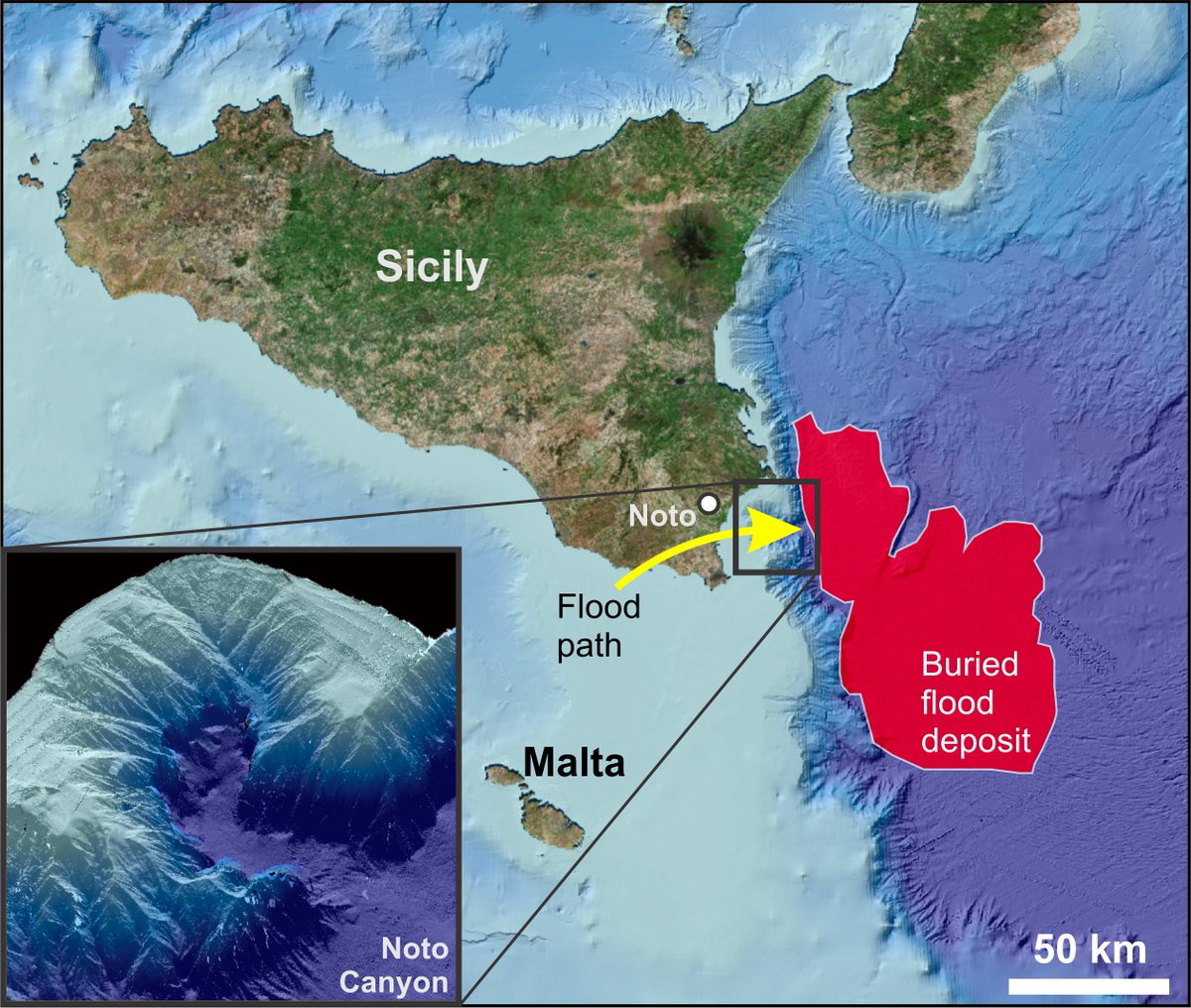 The Mediterranean Sea was dry 5M years ago Then, a series of MEGAFLOODS ...
