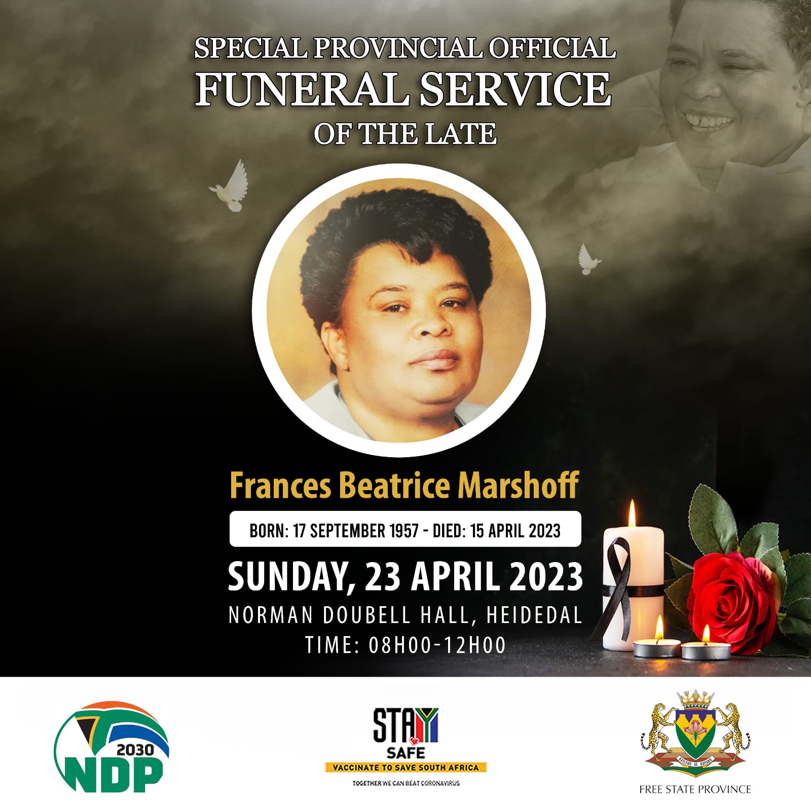 South African Government on Twitter: "RT @fsgov: Special Provincial Official Funeral Service Of ...