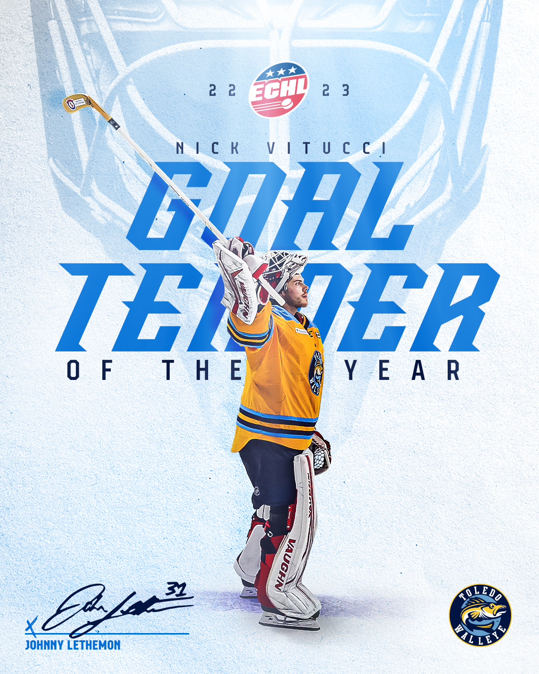 Nick Vitucci Toledo Walleye Official Site Of The ECHL | Goaltender Of