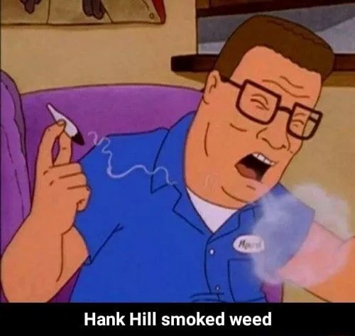 Hank Hill Smoking