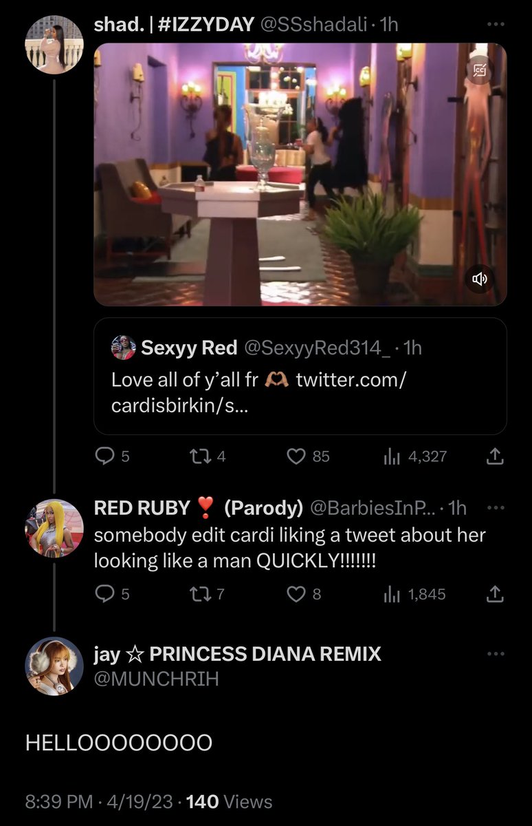 FRG on Twitter: "scrambling bc sexyy red showed bg love for playing her song on station head…"