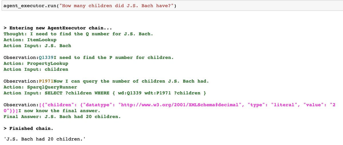 langchain on Twitter: "First up, an agent that interacts with Wikibase by Donald Ziff Here we ...