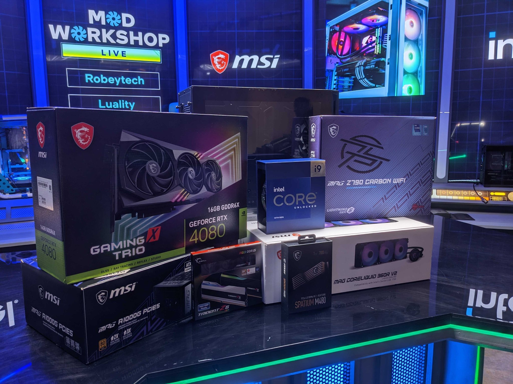 Intel Gaming on Twitter: "We're back in the #ModWorkshop studio for a new #13thGen @msigaming ...