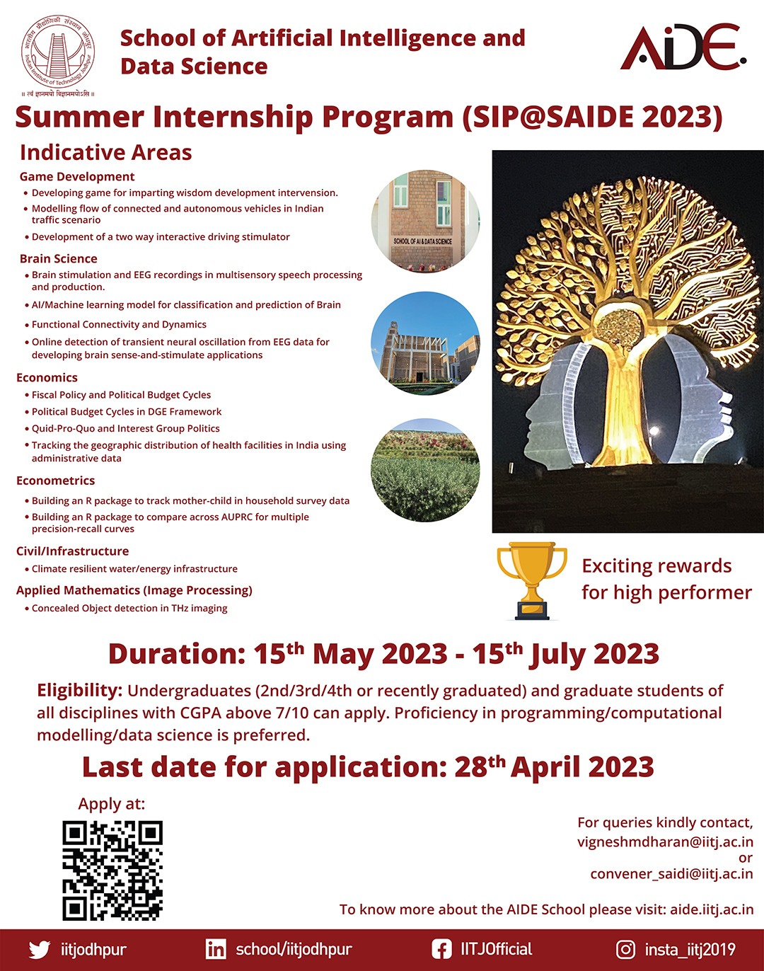 Indian Institute of Technology Jodhpur on Twitter: "The School of AI and Data Science, IIT ...