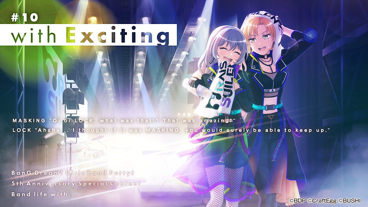 BanG Dream! GBP on Twitter: "5th Anniversary Celebration Special Contents "Band life with ...