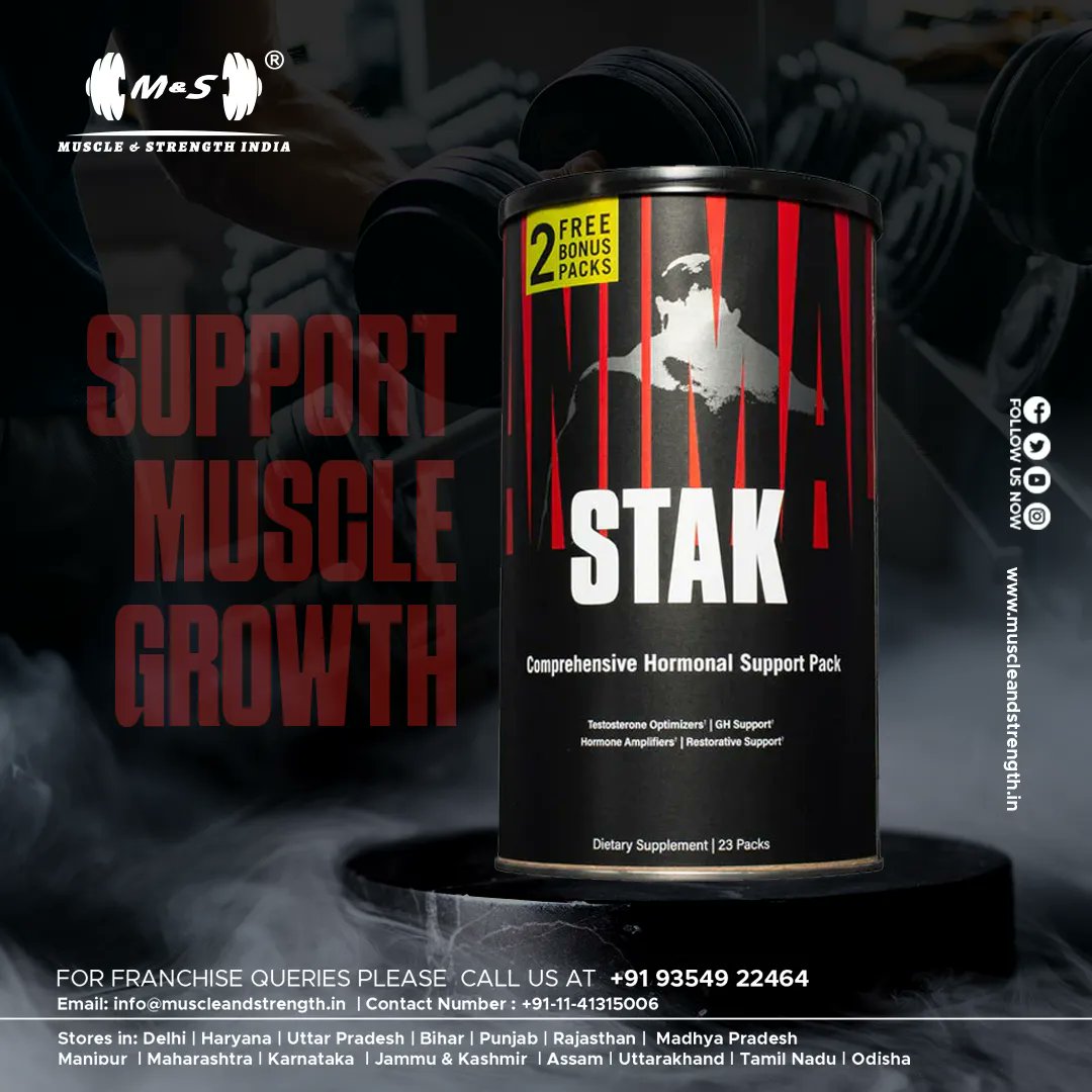 Muscle & Strength India on Twitter: "Take your gains to the next level with M-Stak! 💪🏋️‍♂️ Now ...